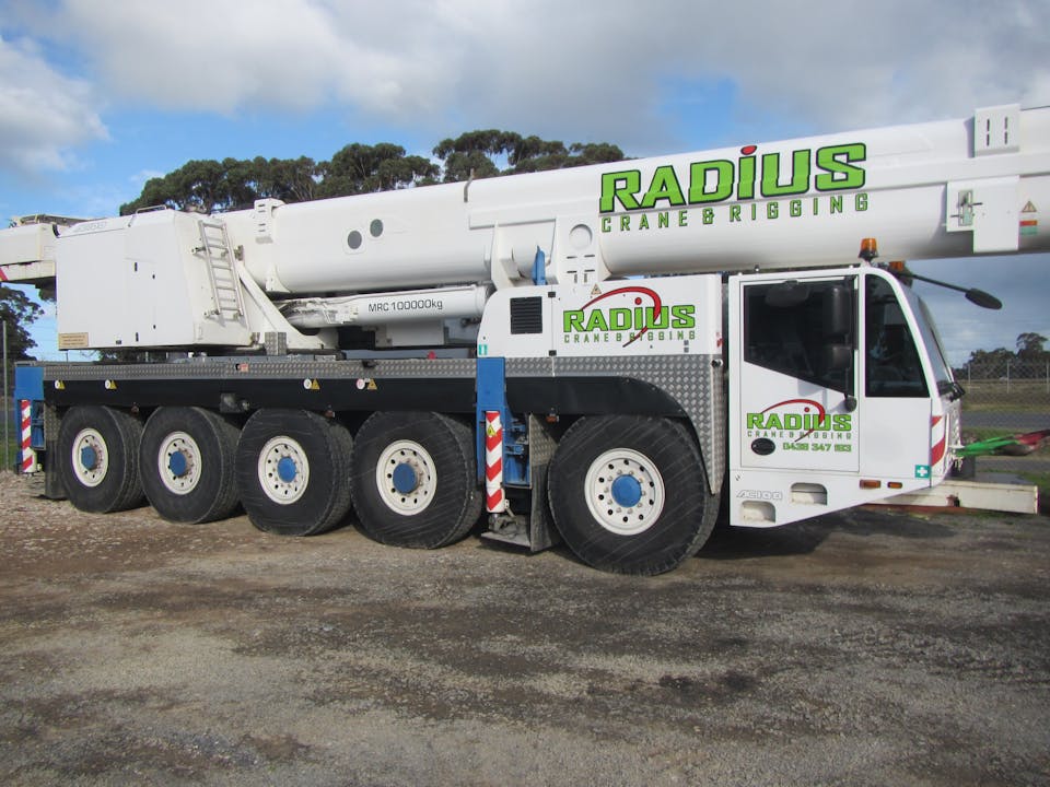 Radius Crane and Rigging machinery for hire in Horsham - iSeekplant.com.au